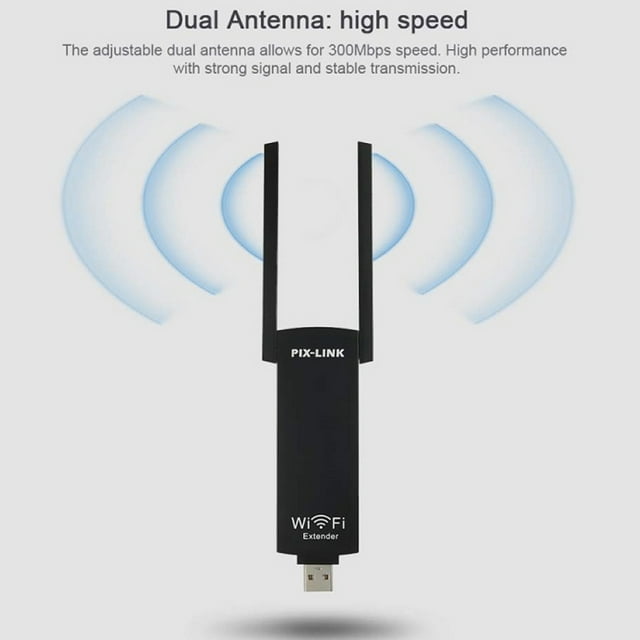 D-GROEE Wireless USB WiFi Adapter for PC - 300Mbps Dual Antennas ...