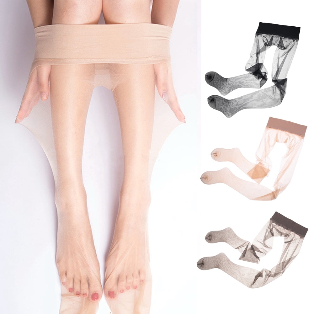 D-GROEE Women's Transparent Tights Ultra Thin Pantyhose Low Waist ...
