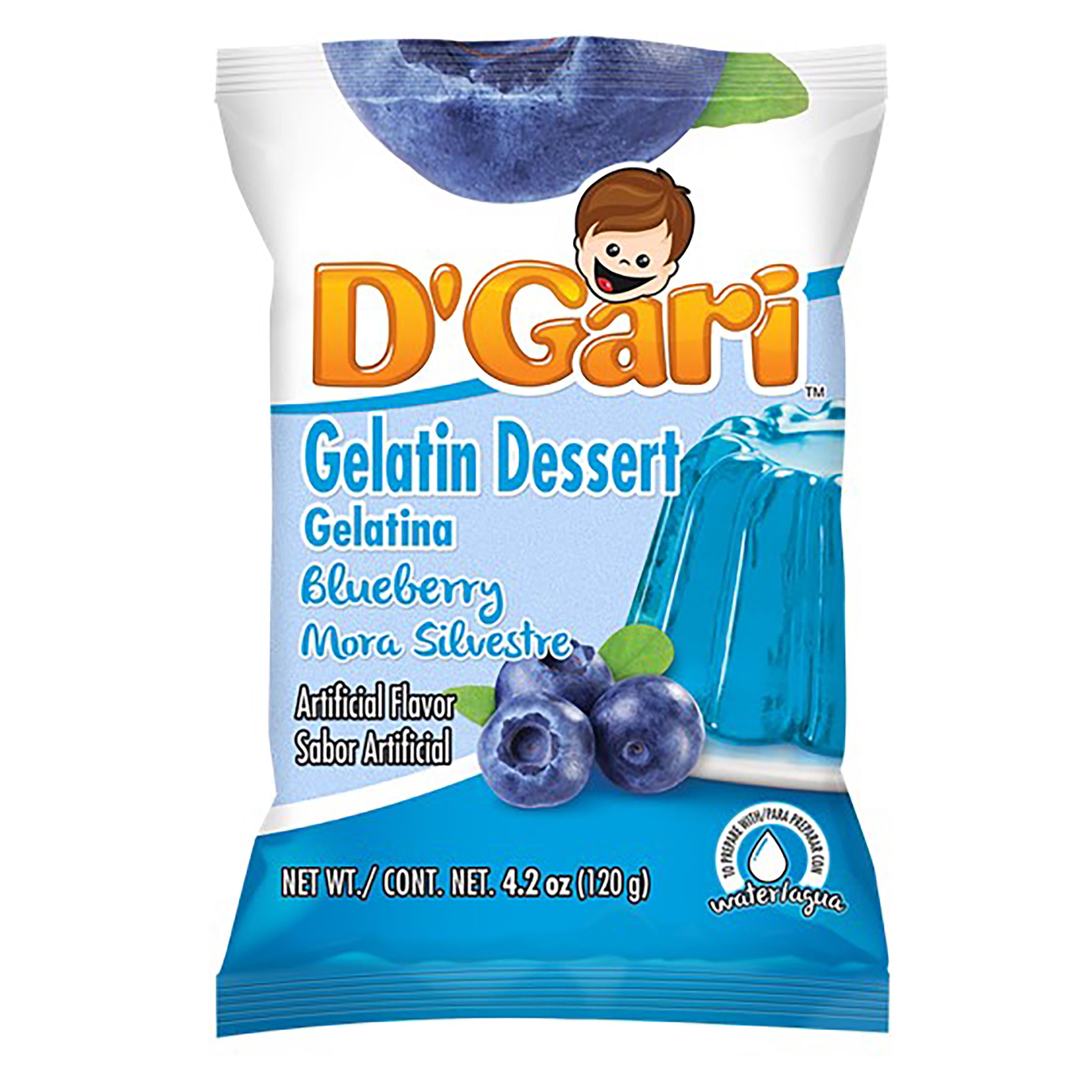 D'Gari Blueberry Gelatin Dessert, 4.2 oz - Walmart.com