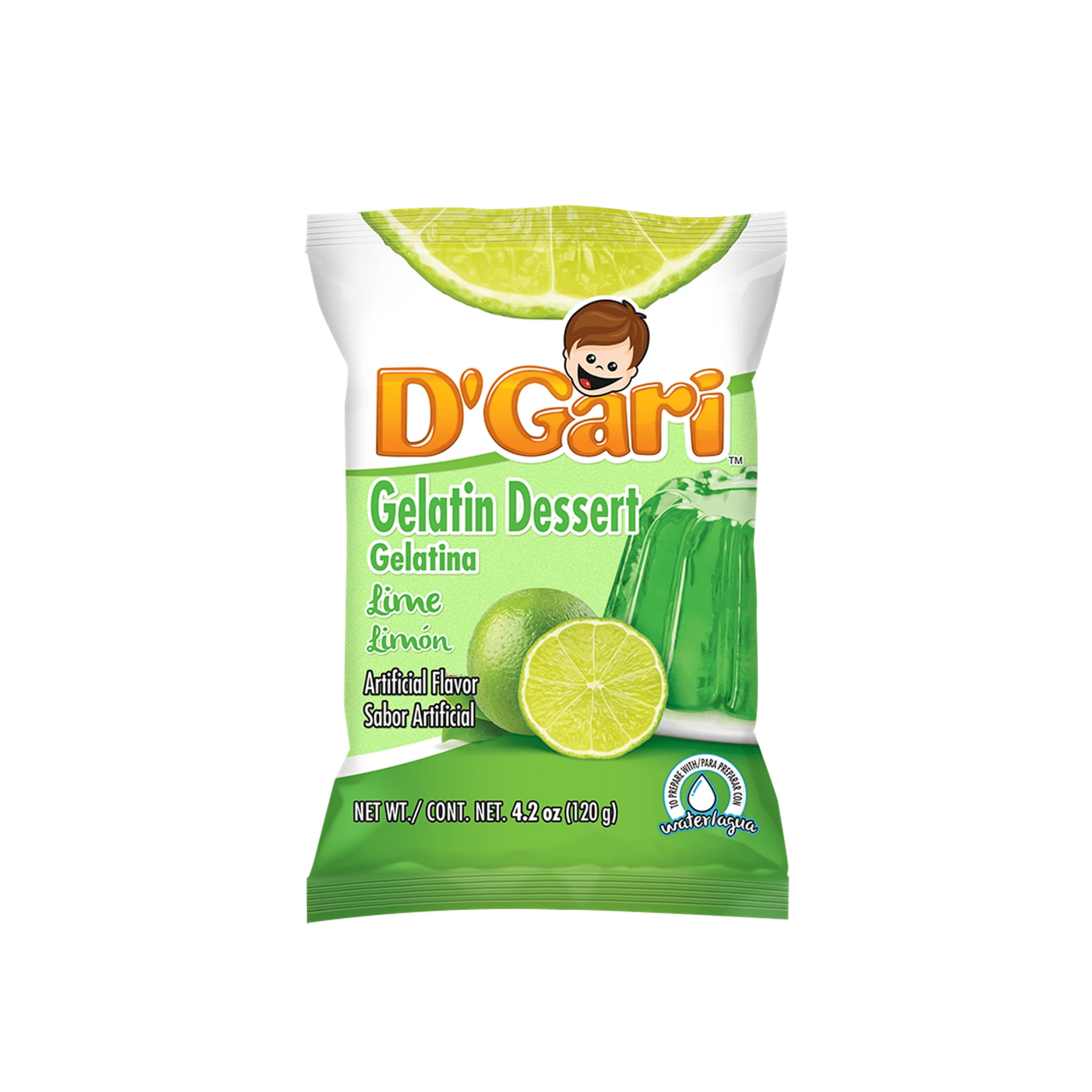 D'Gari Lime Gelatin Dessert, 4.2 oz - Walmart.com