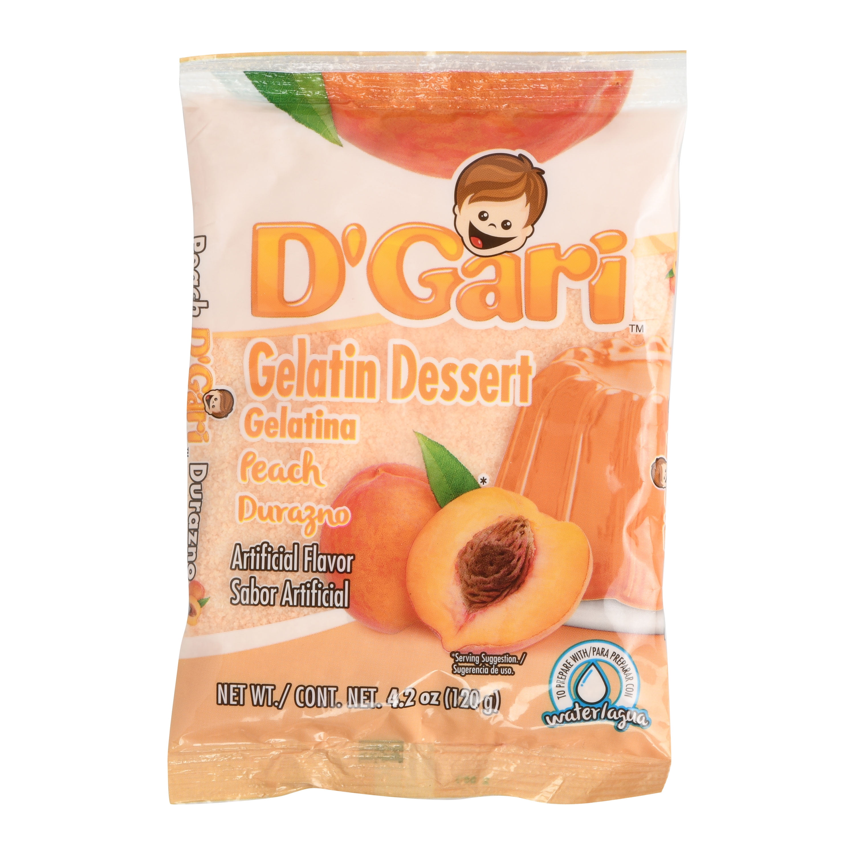 D'Gari Gelatin Peach Water 4.2 oz - Walmart.com