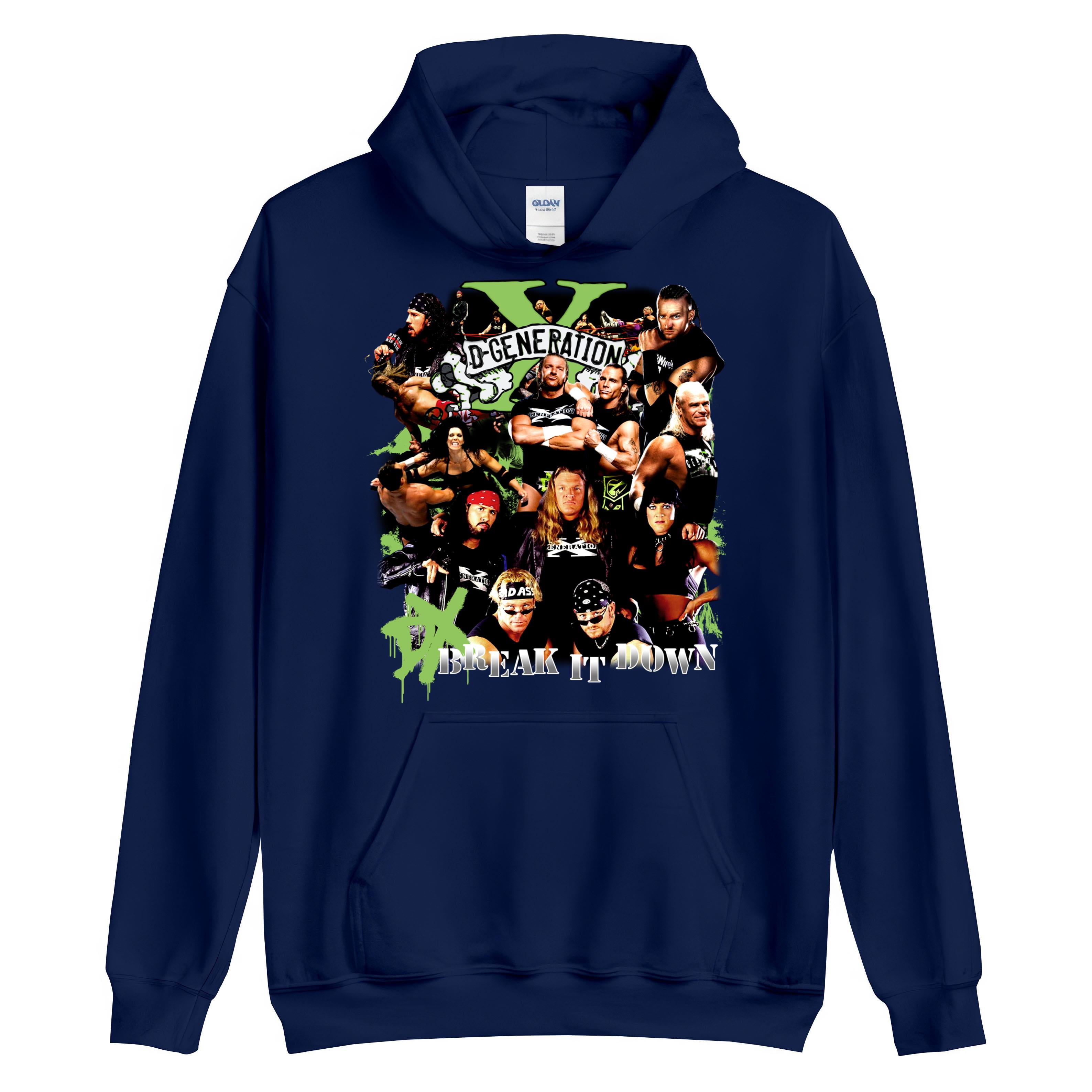 D-Generation X t-shirf WWF Triple H Chyna Shawn Michaels WRESTLING ...