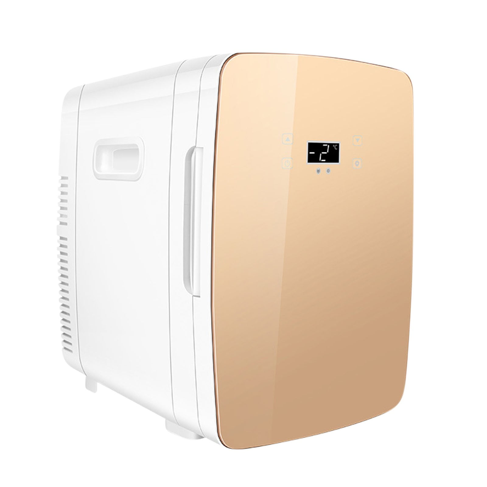 D Gold Dual Core Car Mini Fridge 15L Compact Refrigerator No Freon ...