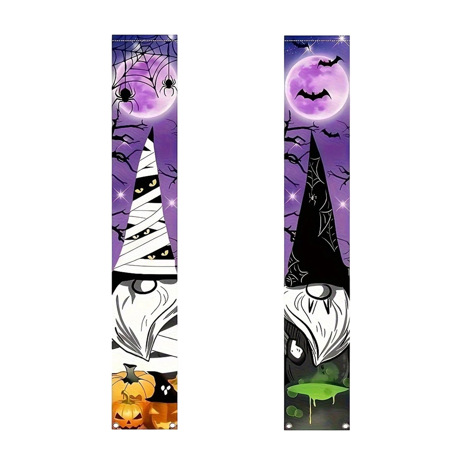 D Halloween Couplets Door Banner - Bilingual Party Decor For Home ...