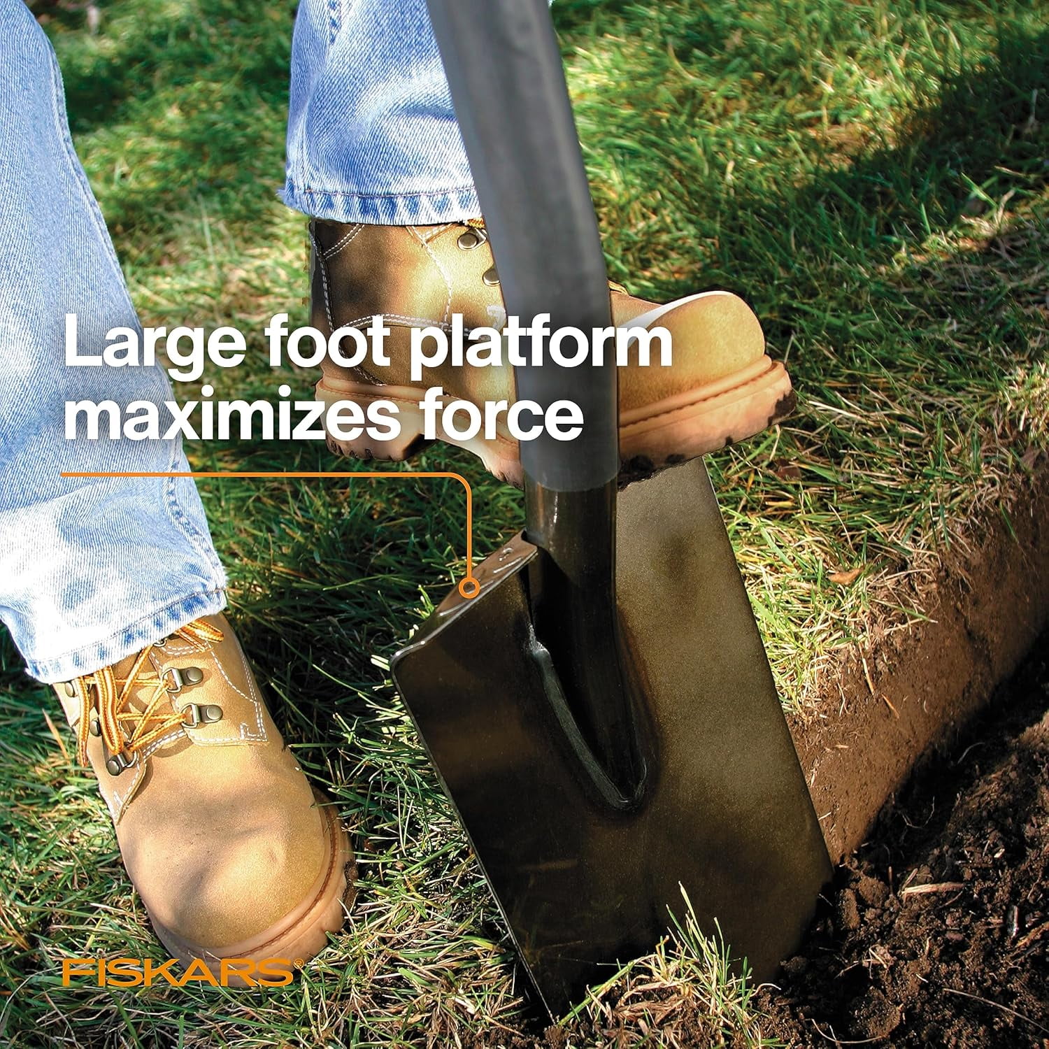 D-Handle Digging Shovel - Heavy Duty Gardening Tool with 46" Straight D ...