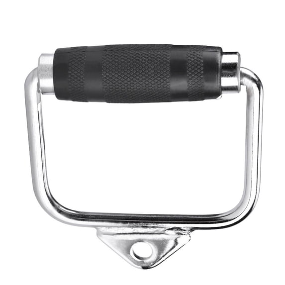 D-Handle with Rubber Grip Gym Exercise Cable Machine Rope Attachment ...