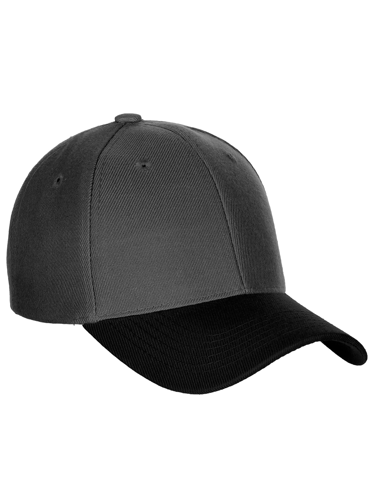 D&I Basic Baseball Cap Adjustable Closure Curved Visor Hat-2 Tone Dark ...