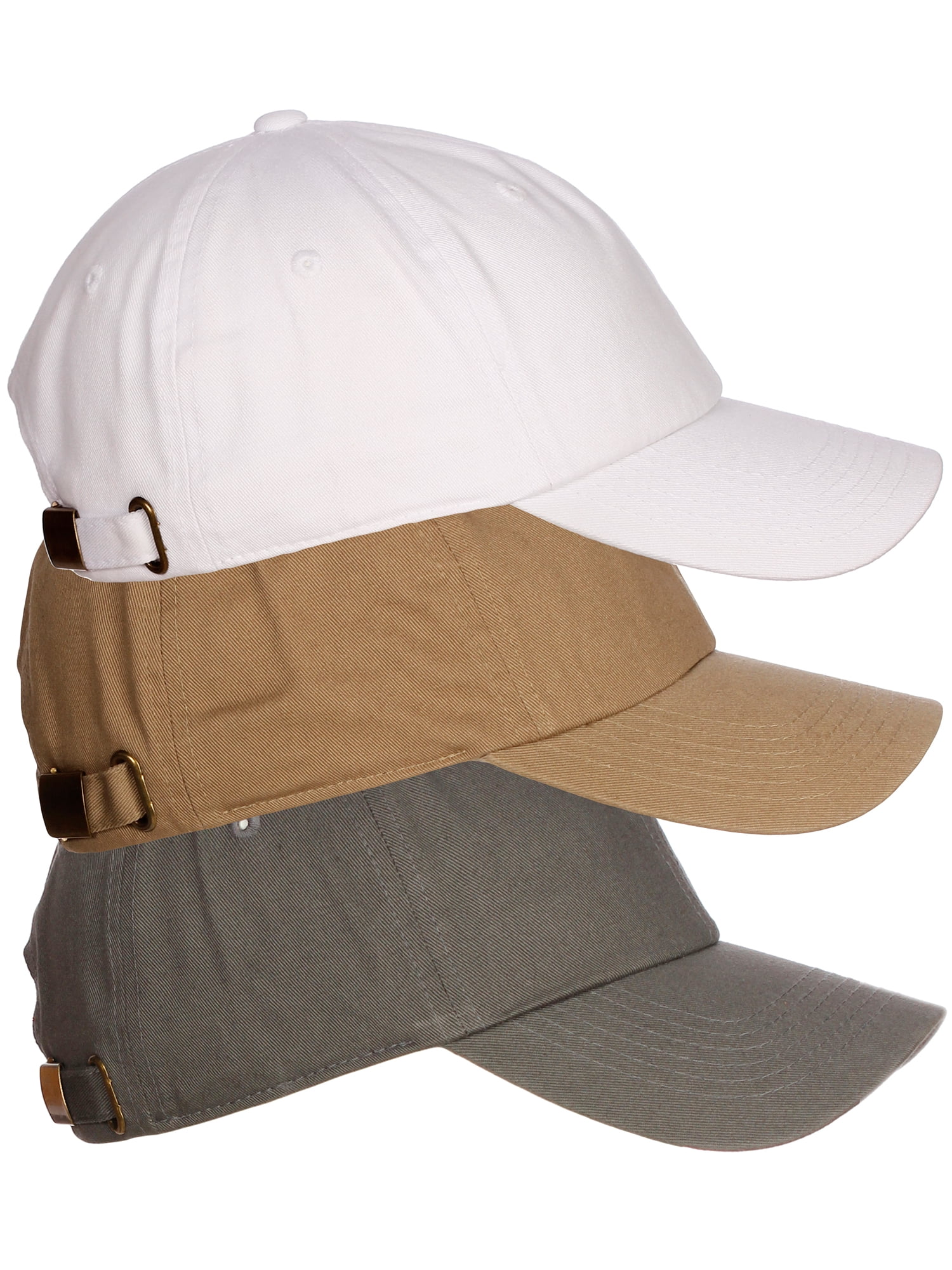 D&I Plain Dad Hat 100% Cotton Unstructured Hat Men Women Adjustable ...