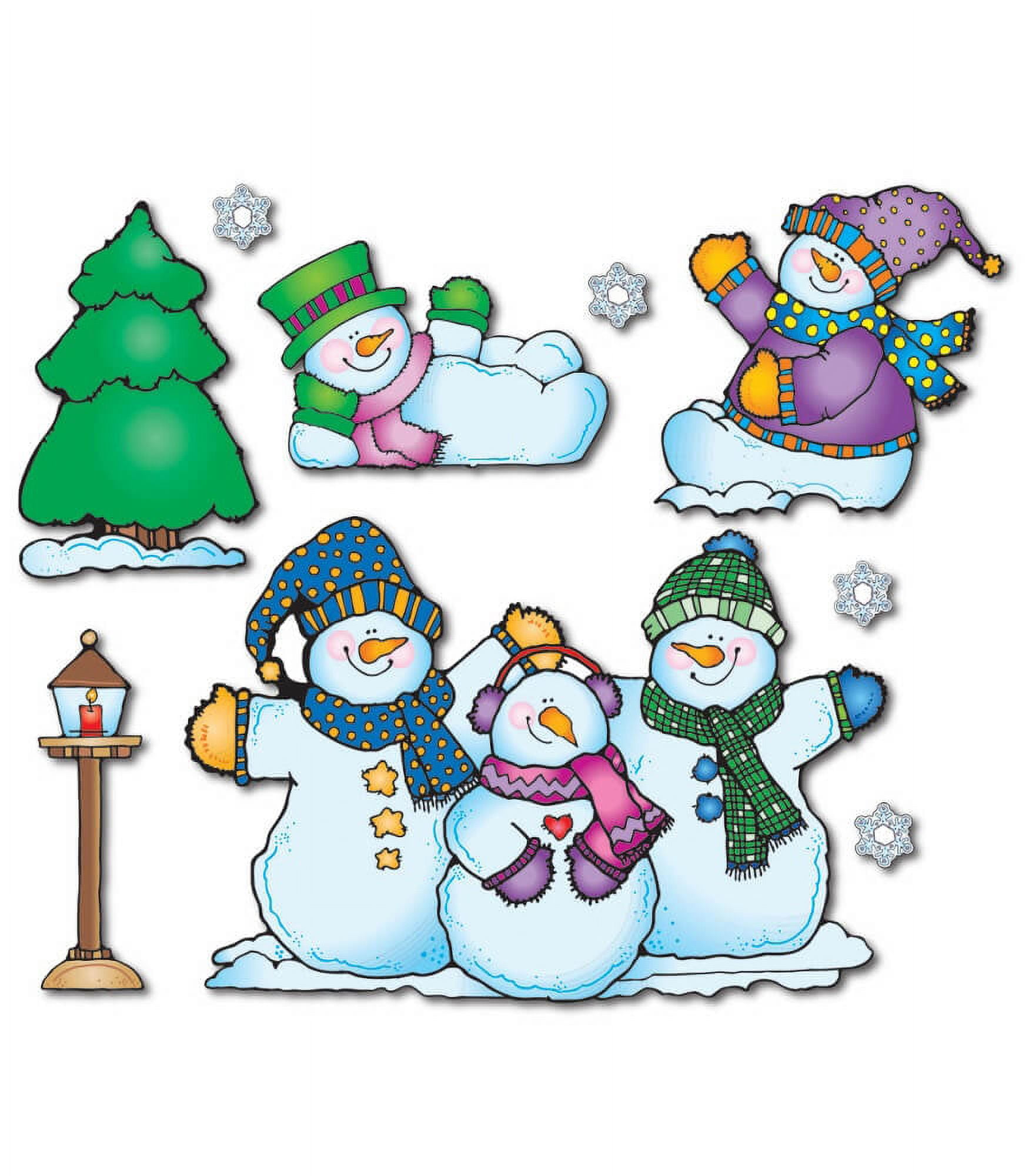 D.J. Inkers Snow Pals Bulletin Board Set (55) - Walmart.com