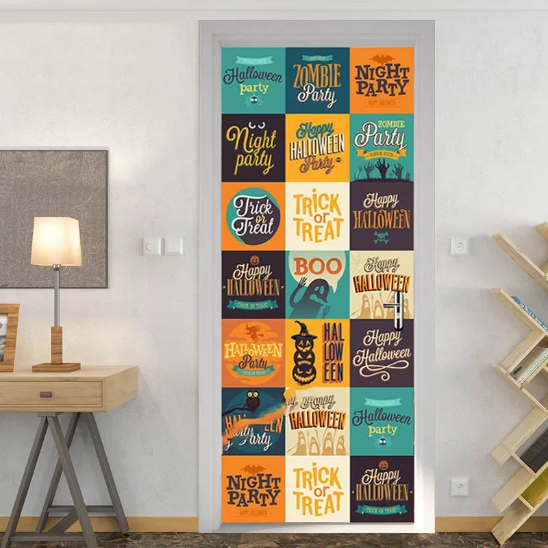 D Ladder Door Sticker Natural Scenery Wallpaper Creative Arts Mural PVC ...