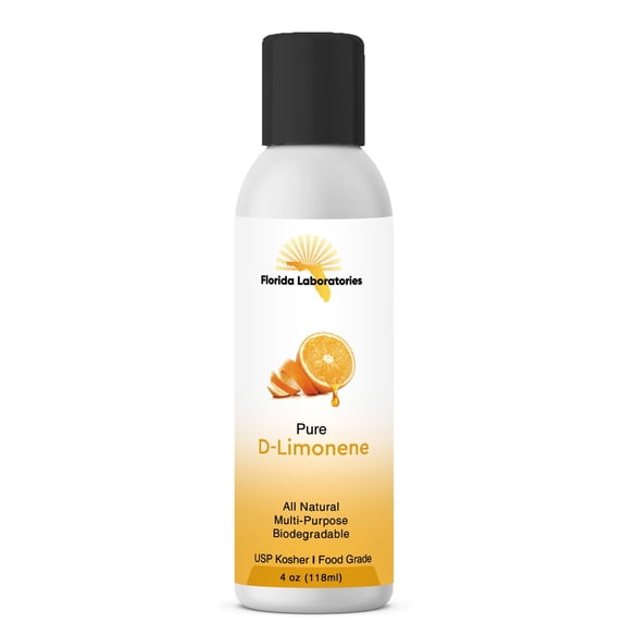 Florida Laboratories D-Limonene, 100% Food Grade, USP Kosher, 4oz ...