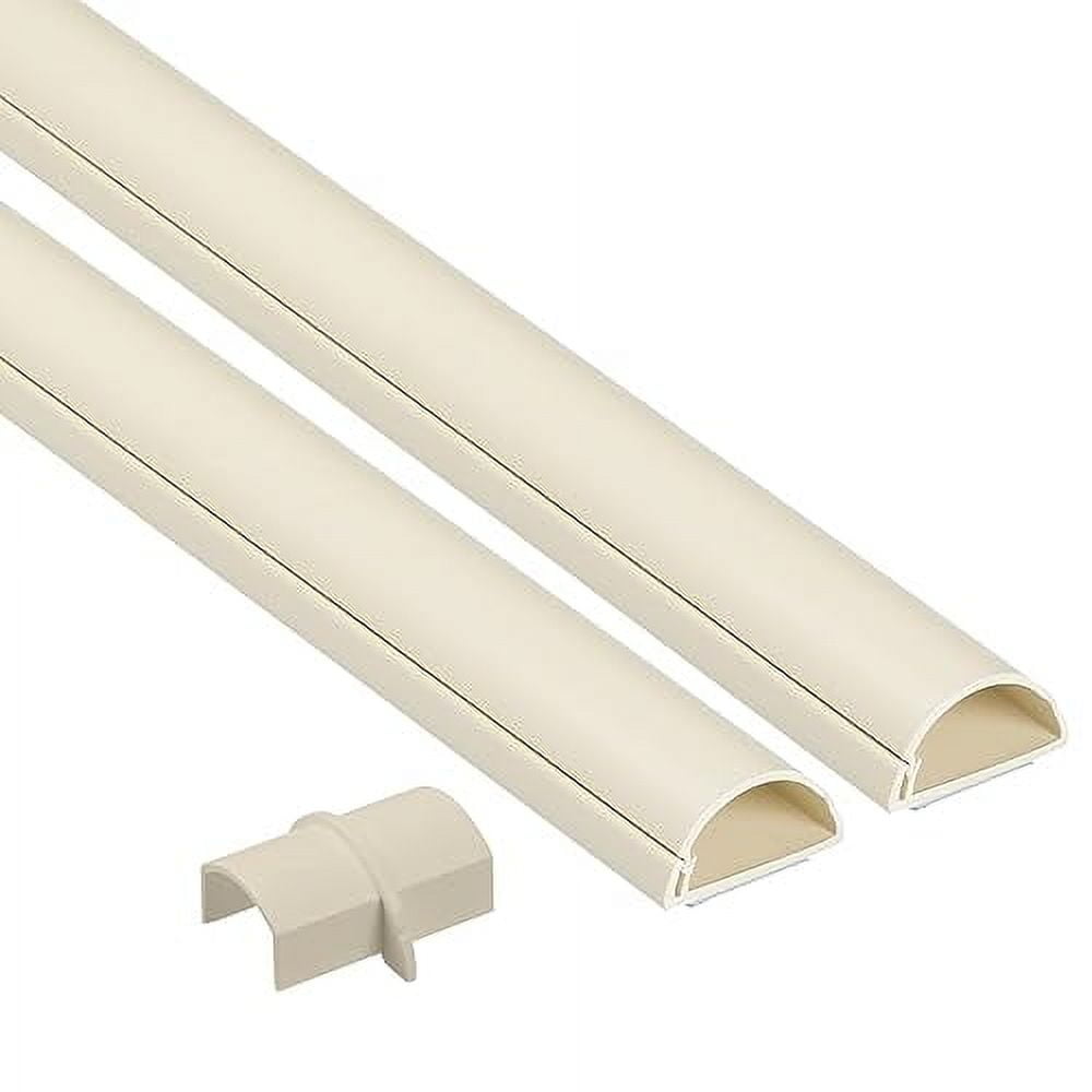 D-Line 31.4in TV Cord Hider, Patented Half Round Cable Cover, Hide Wall ...