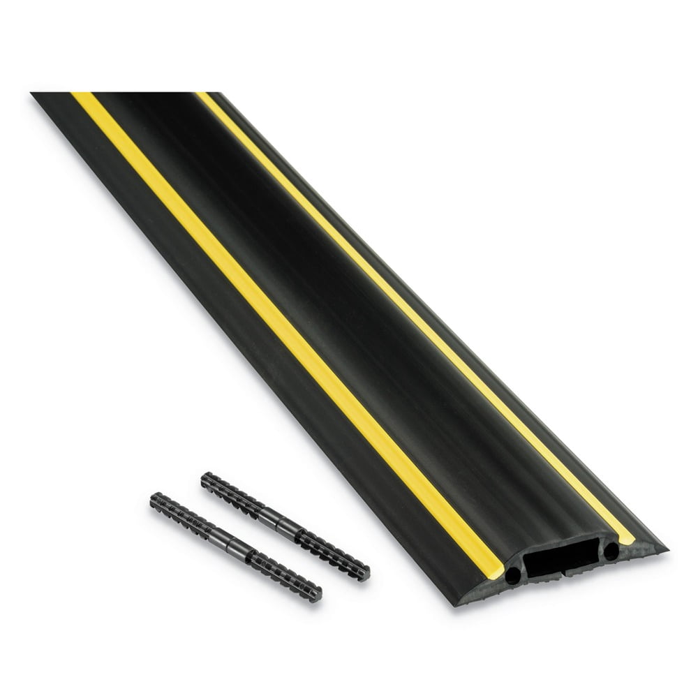 D-Line Black/Yellow Floor Cable Protector, 1.18x0.39in Cord Cavity ...