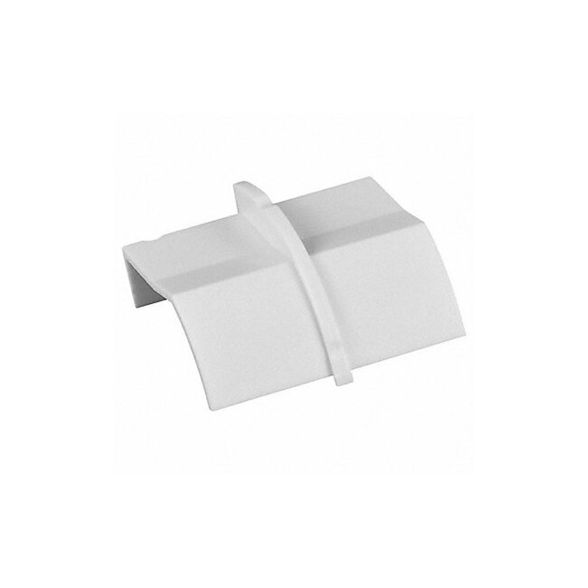 D-Line End Cap, 1 1/4 in L, PVC, White CP22QSW - Walmart.com