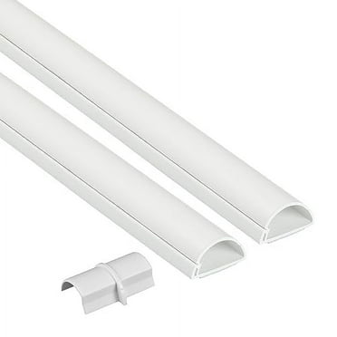 D-Line Wood-Effect Half Round Cord Cover, 2x1in, 39in Length - Walmart.com