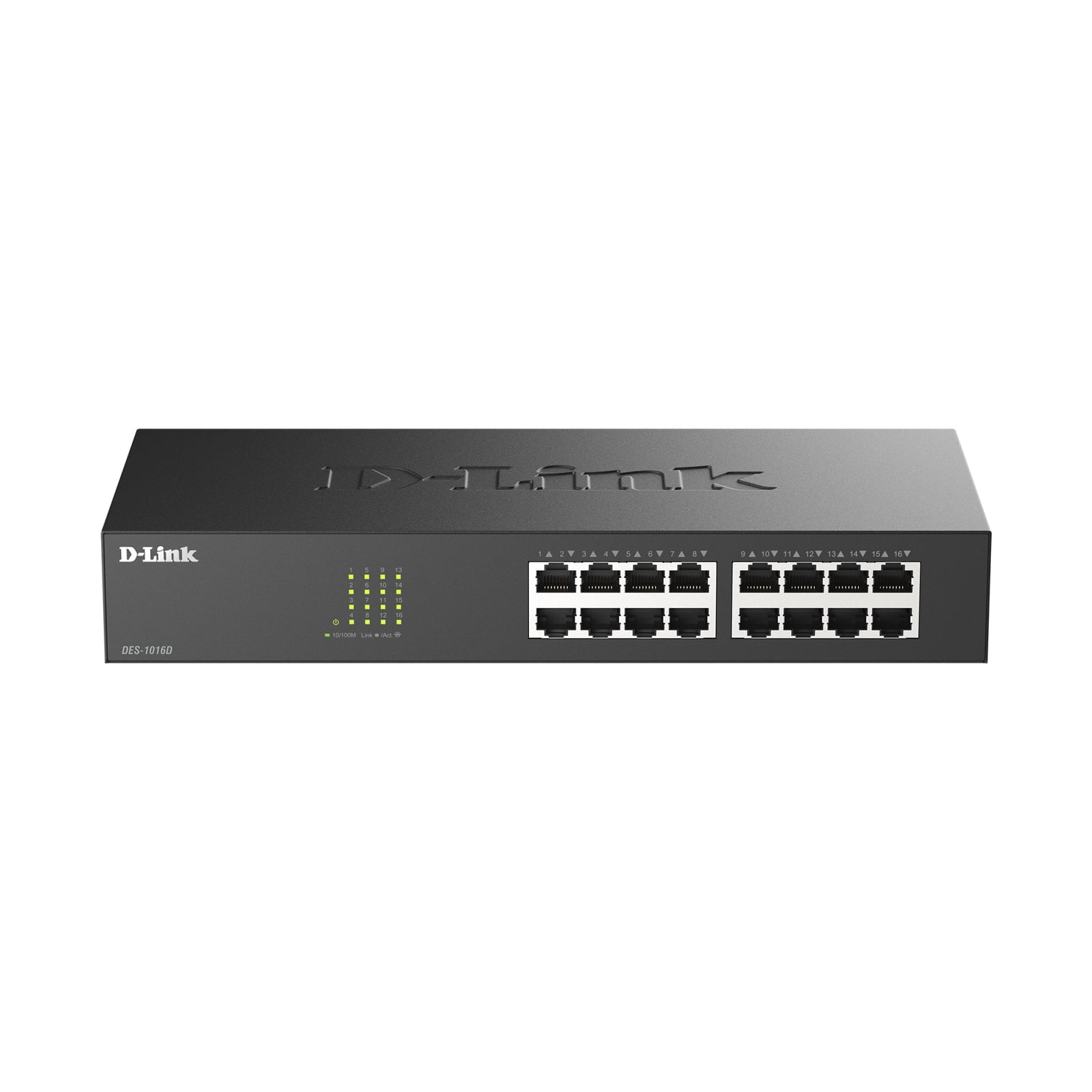 D-Link 16-Port Fast Ethernet Unmanaged Plug and Play Switch | Fanless ...