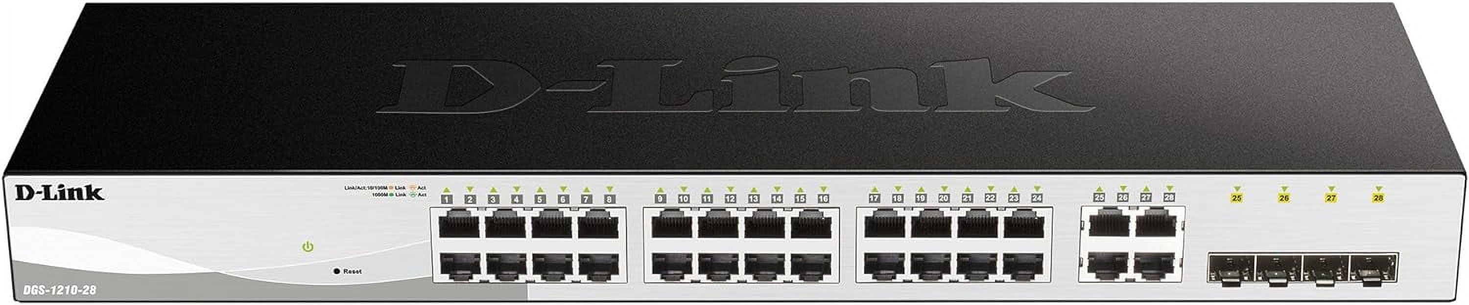 D-Link 28-Port Gigabit Smart Managed Switch | 24 GbE + 4 SFP Combo ...