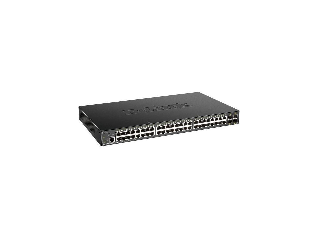 D-Link 52-Port 10-Gigabit Smart Managed PoE Switch DGS125052XMP6KV ...