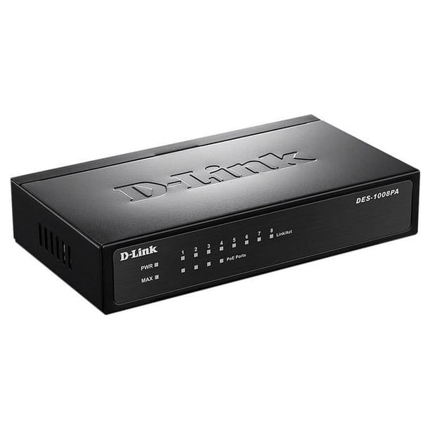 D-Link DES-1008PA Unmanaged Desktop Switch with 4 PoE Ports - Walmart ...