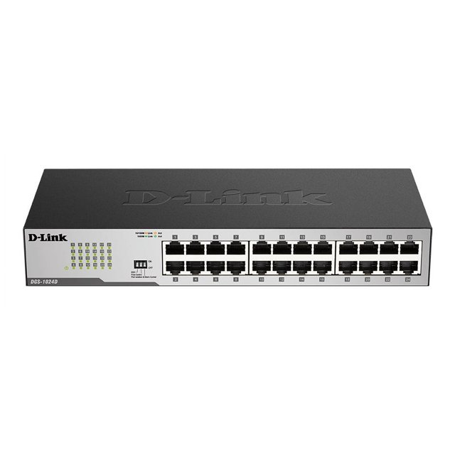 D-Link DGS-1024D Unmanaged 24-Port Gigabit Unmanaged Desktop or ...