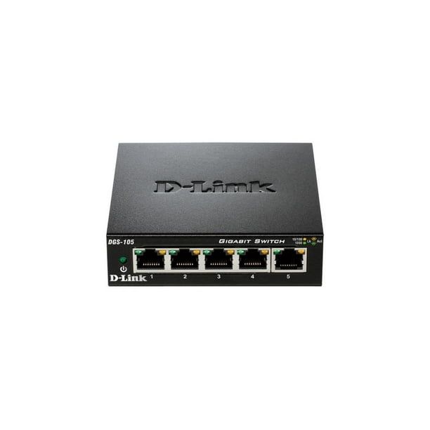 D-Link DGS-105 Ethernet Switch - 5 Ports - 2 Layer Supported - 3.10 W ...