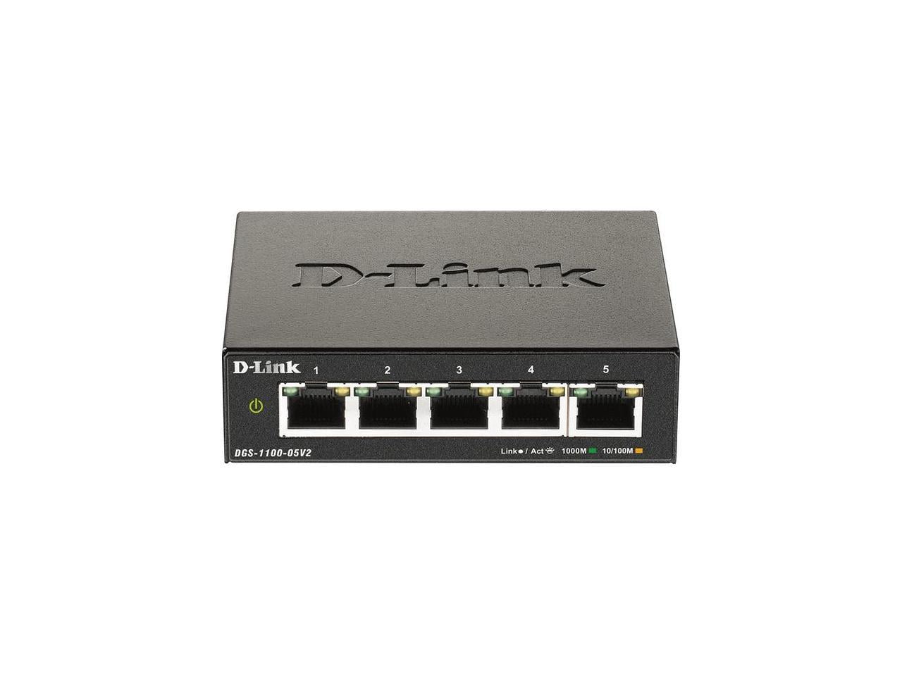 D-Link 5-Port Gigabit Smart Managed Switch | Web Managed | Cable ...