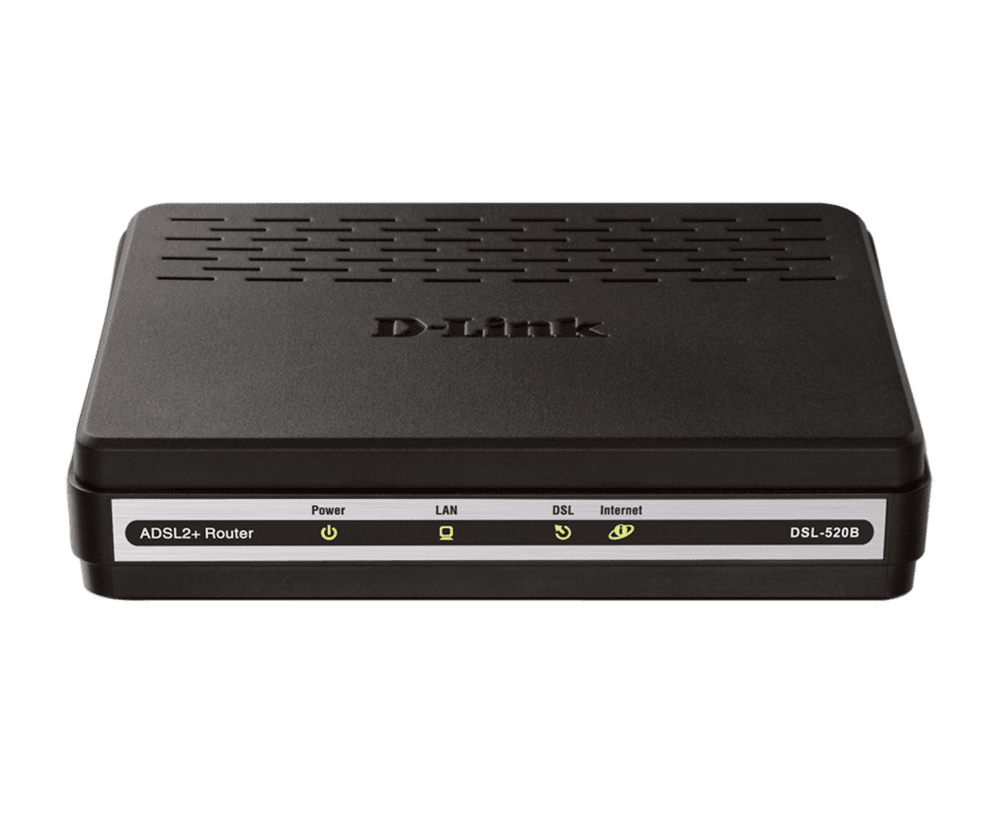 D-Link DSL-520B 2 Port Downstream ADSL2+ Ethernet Port Modem - Black ...