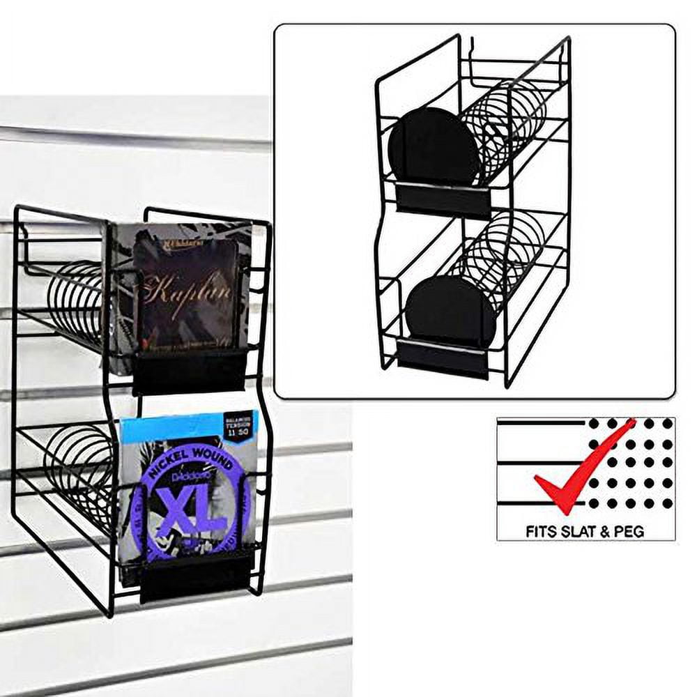 D'Luca Guitar String Display Sized Strings, 4.25"x4.25" Fits Slat wall ...