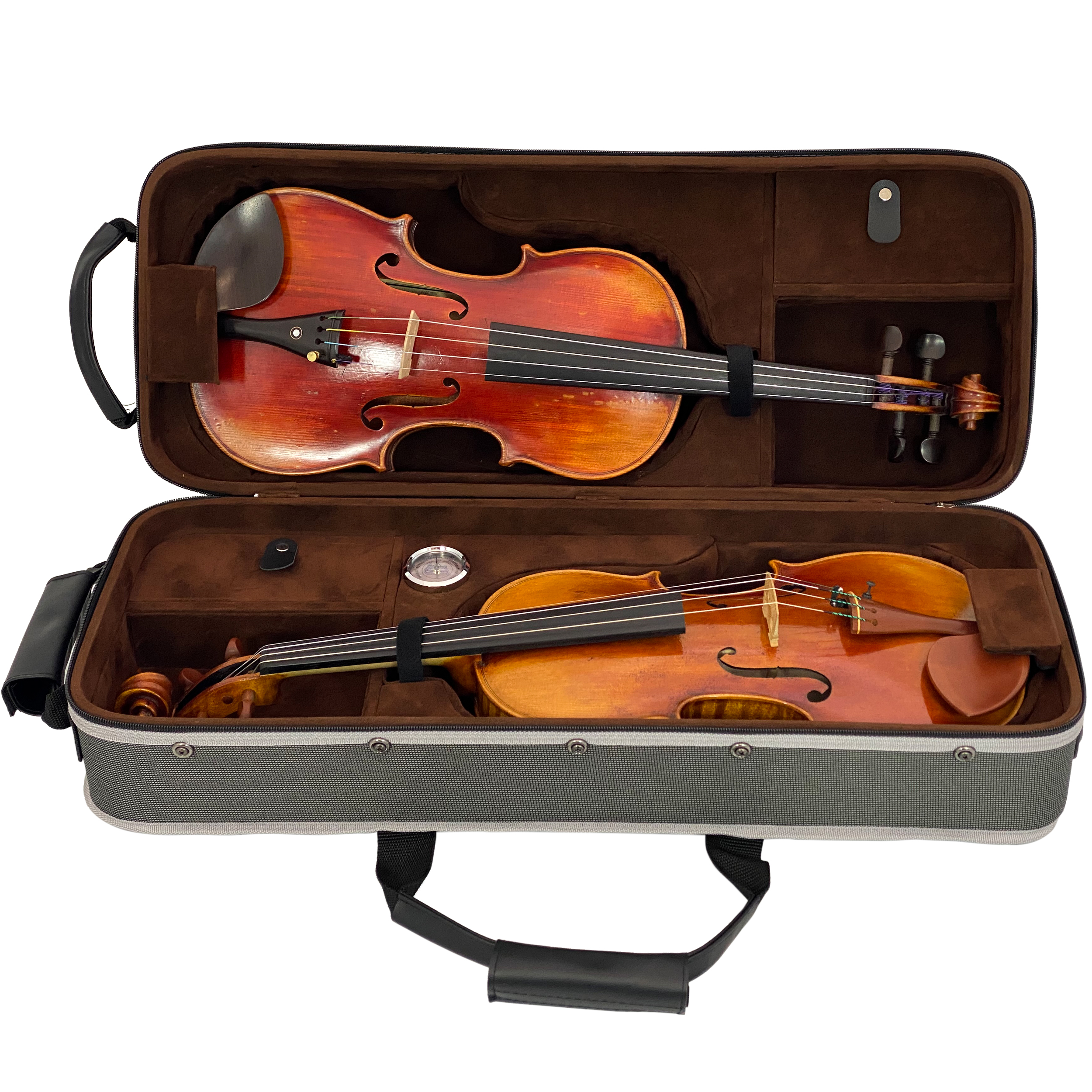D'Luca Wooden Double 4/4 Violin Case - Walmart.com