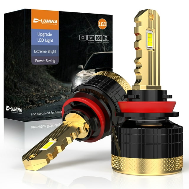 D-Lumina H8/H11 LED Headlight Bulb Canbus 130W 12000LM 6500K, Auto Car ...