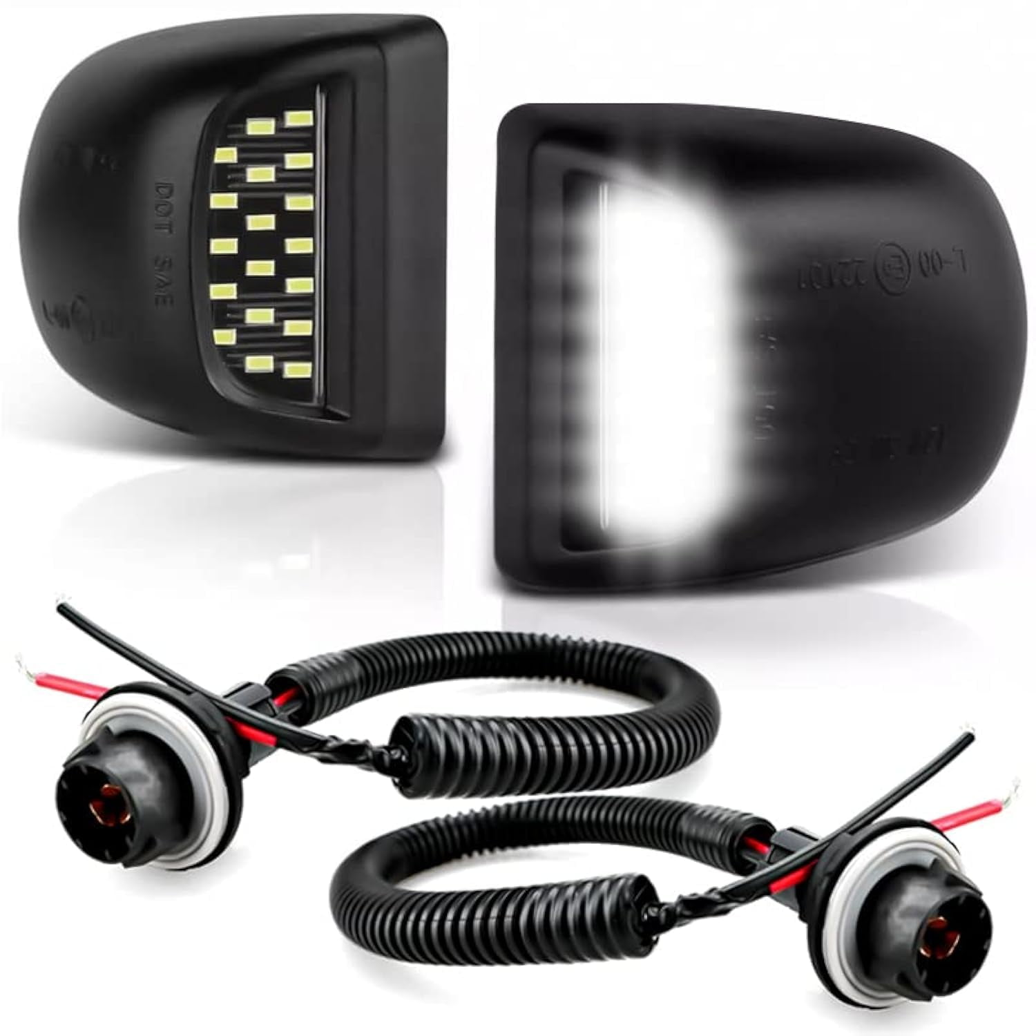 D-Lumina LED License Plate Light Tag BSL1 Lamp with Harness Compatible with Chevy Silverado GMC ...