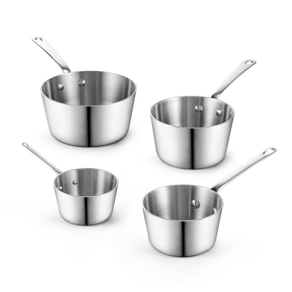 LYINGF Stainless Steel Butter Warmer Pan, Measuring Saucepan with Dual ...
