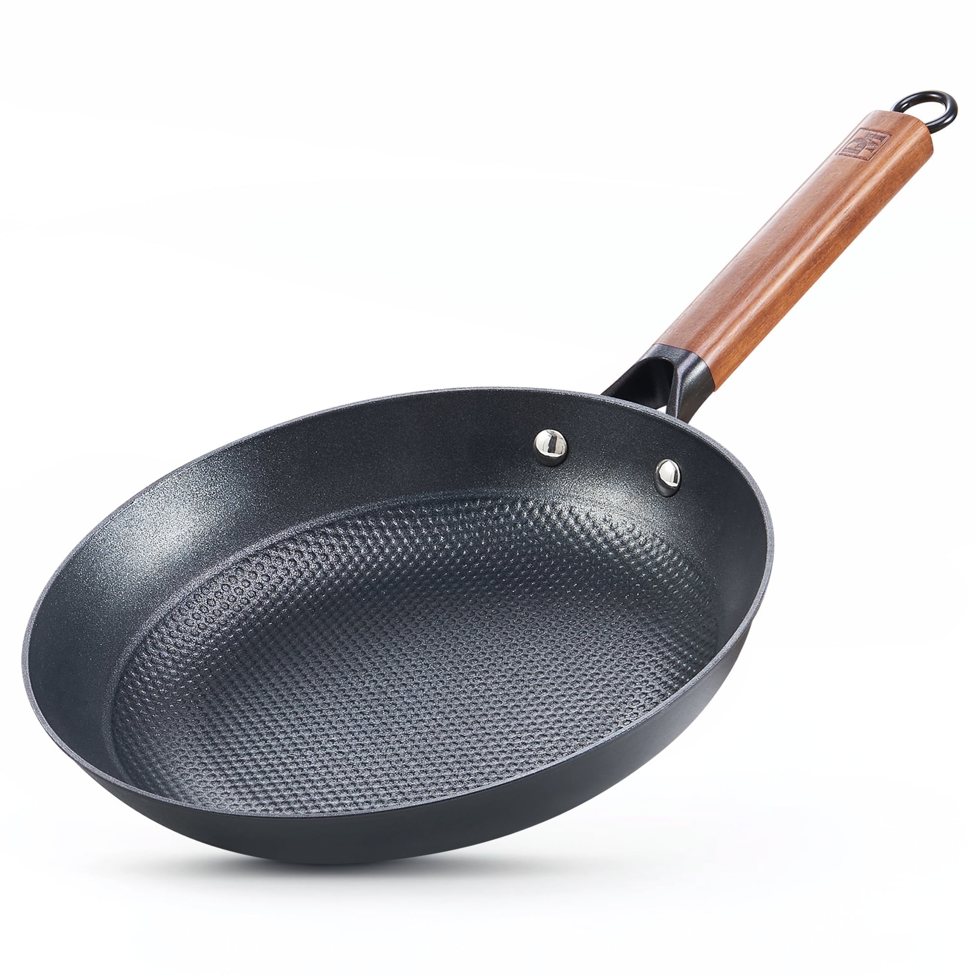 D&M Cast Iron Skillet, 12 Inch Nonstick Frying Pan with Detachable ...