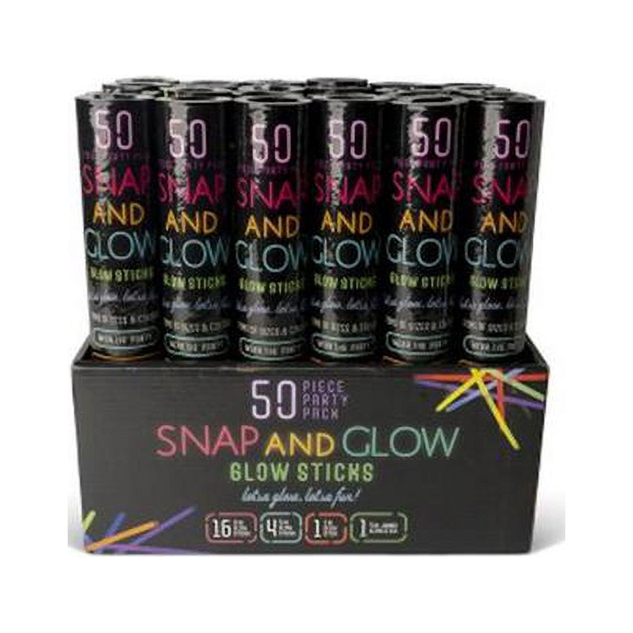 D.M. Merchandising 128330 Glow Stick Tube - Pack of 50 - Walmart.com