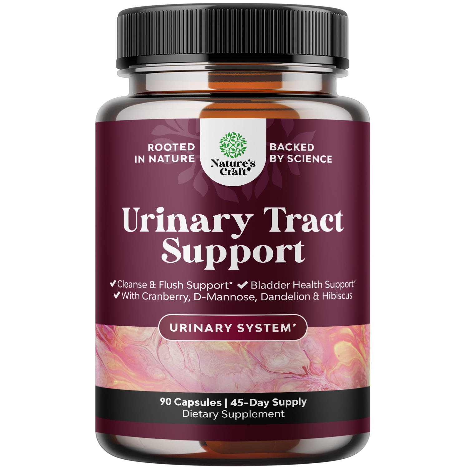 D-Mannose & Cranberry Bladder Health Supplement for Women - Urinary ...