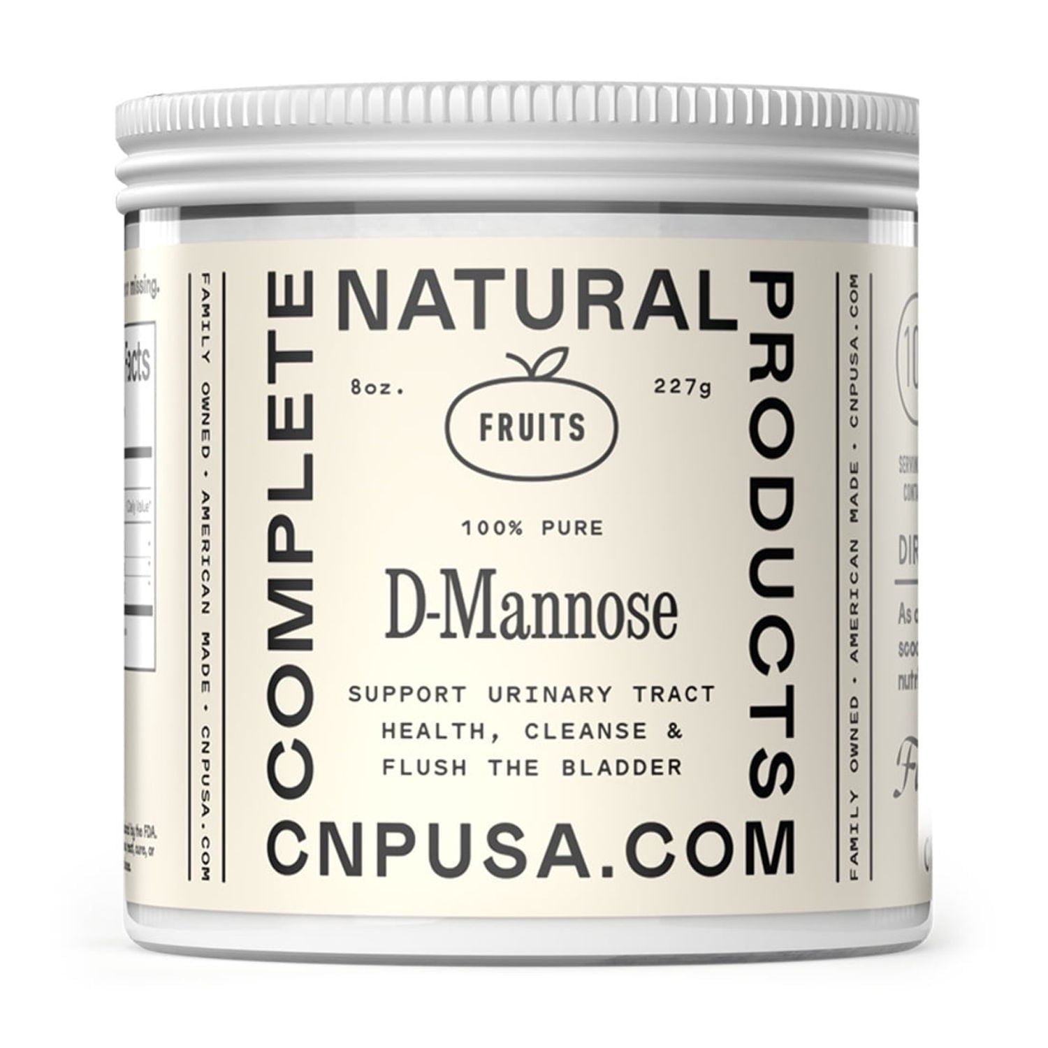 Complete Natural Products Pure D-Mannose Powder 8oz Vegan Urinary ...