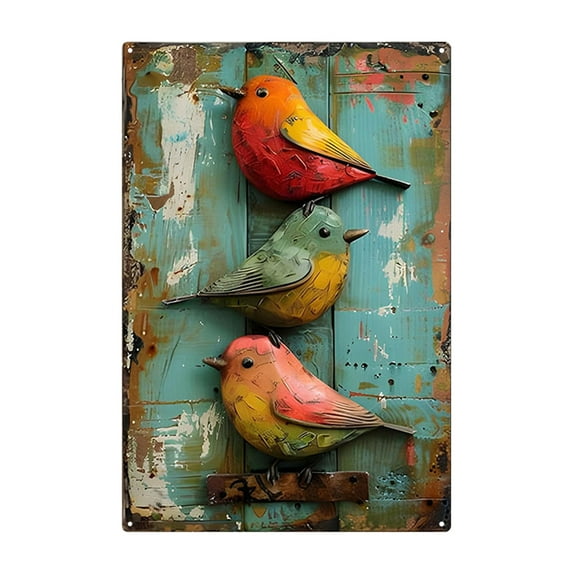 D Metal Sheet Art Waterproof Sun Protection Iron Wall Hanging Decor ...