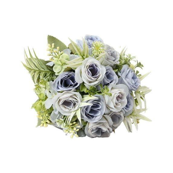 D Multi-Head Artificial Flower Bouquet With Roses And Daisies For Home ...