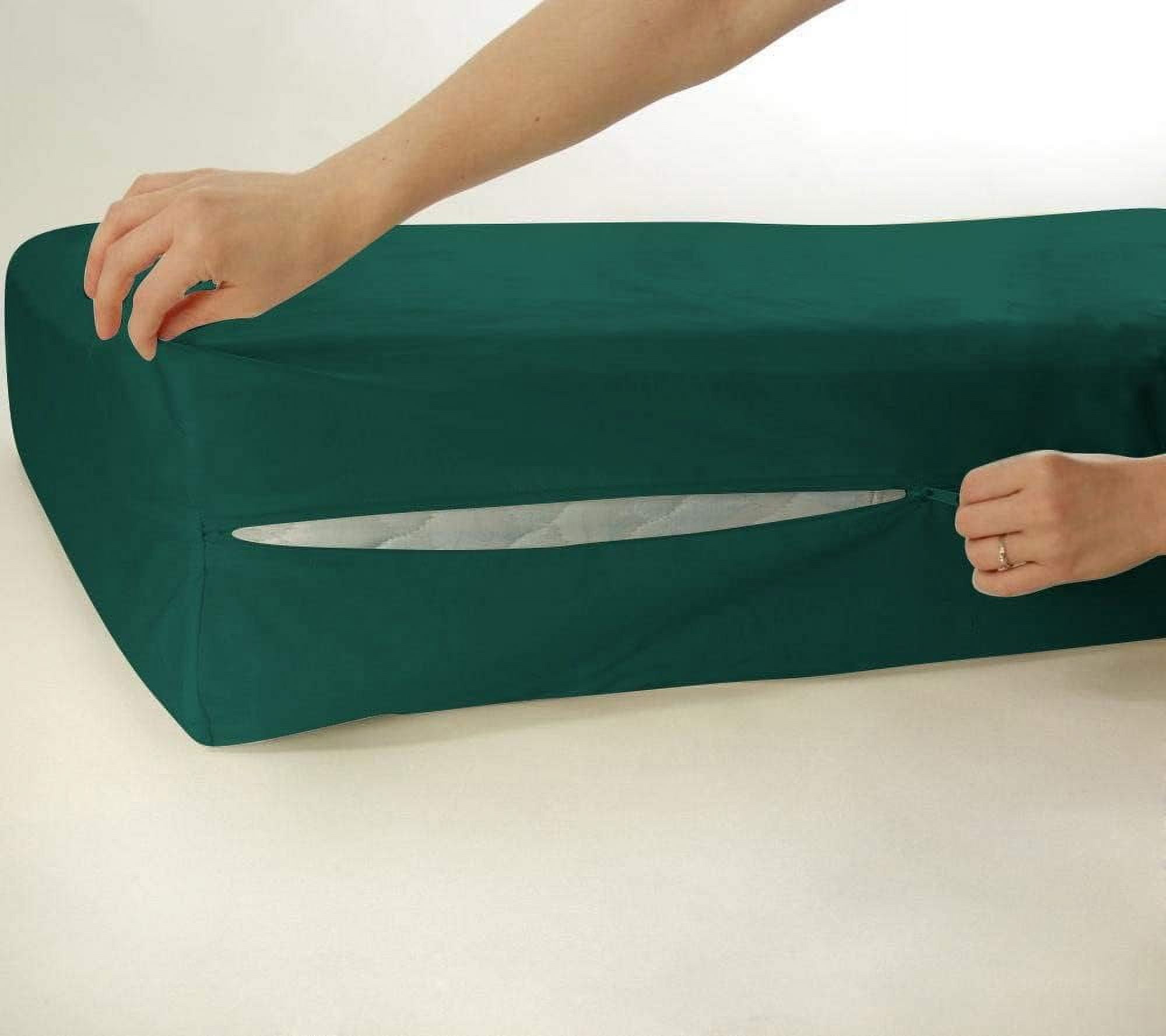 D.N.G. BEDDINGS 100% Egyptian Cotton, Zipper Mattress Cover, 800 Thread ...