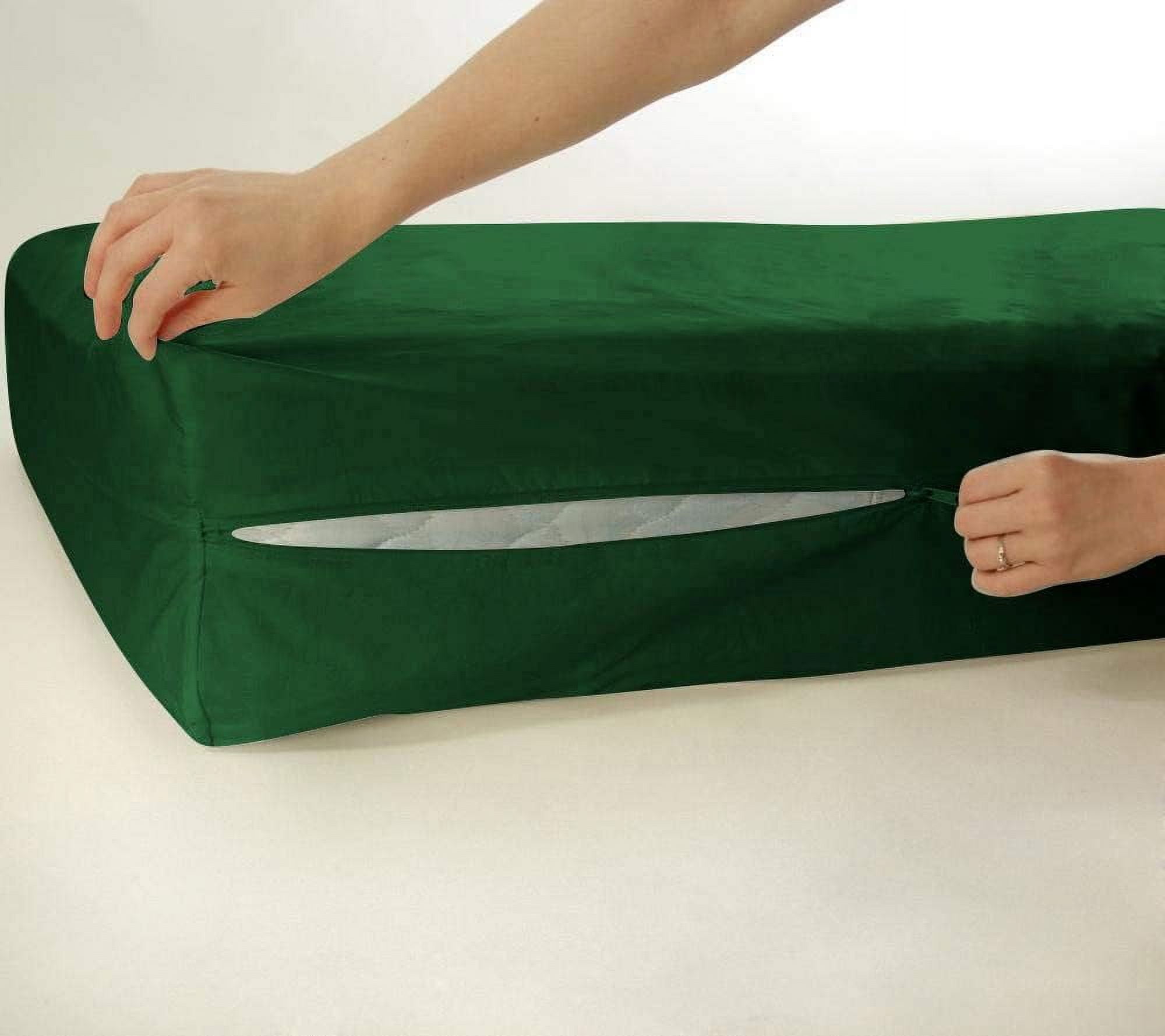 D.N.G. BEDDINGS 100% Egyptian Cotton, Zipper Mattress Cover, 800 Thread ...