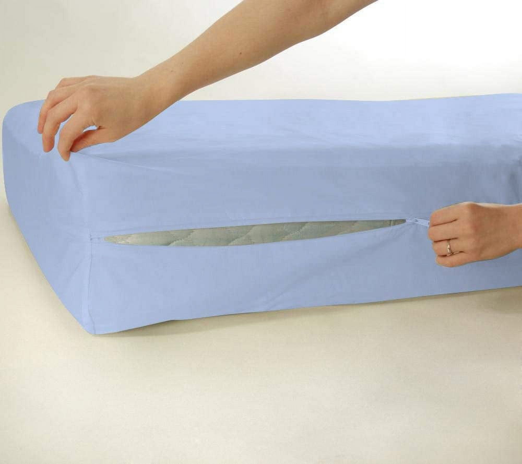 D.N.G. BEDDINGS 100% Egyptian Cotton, Zipper Mattress Cover, 800 Thread ...