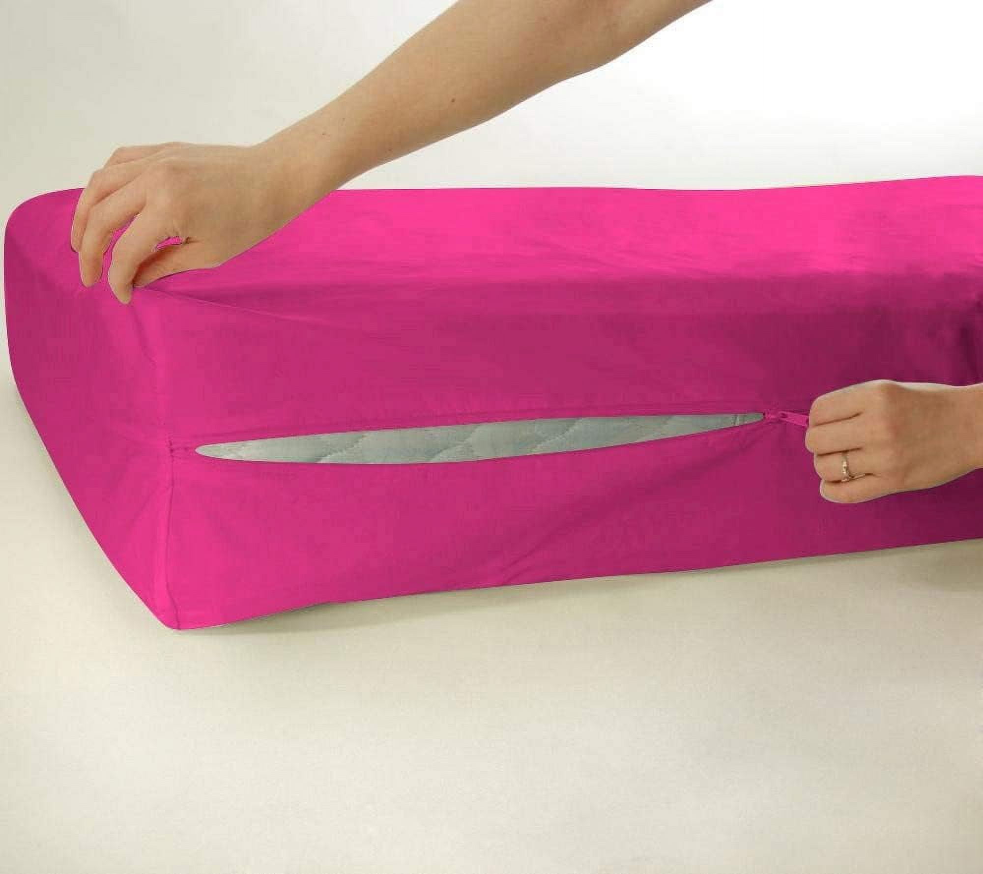 D.N.G. BEDDINGS 100% Egyptian Cotton, Zipper Mattress Cover, 800 Thread ...