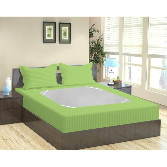 D.N.G. BEDDINGS 3 Piece Box Spring Cover - 100% Egyptian Cotton, 800 TC ...