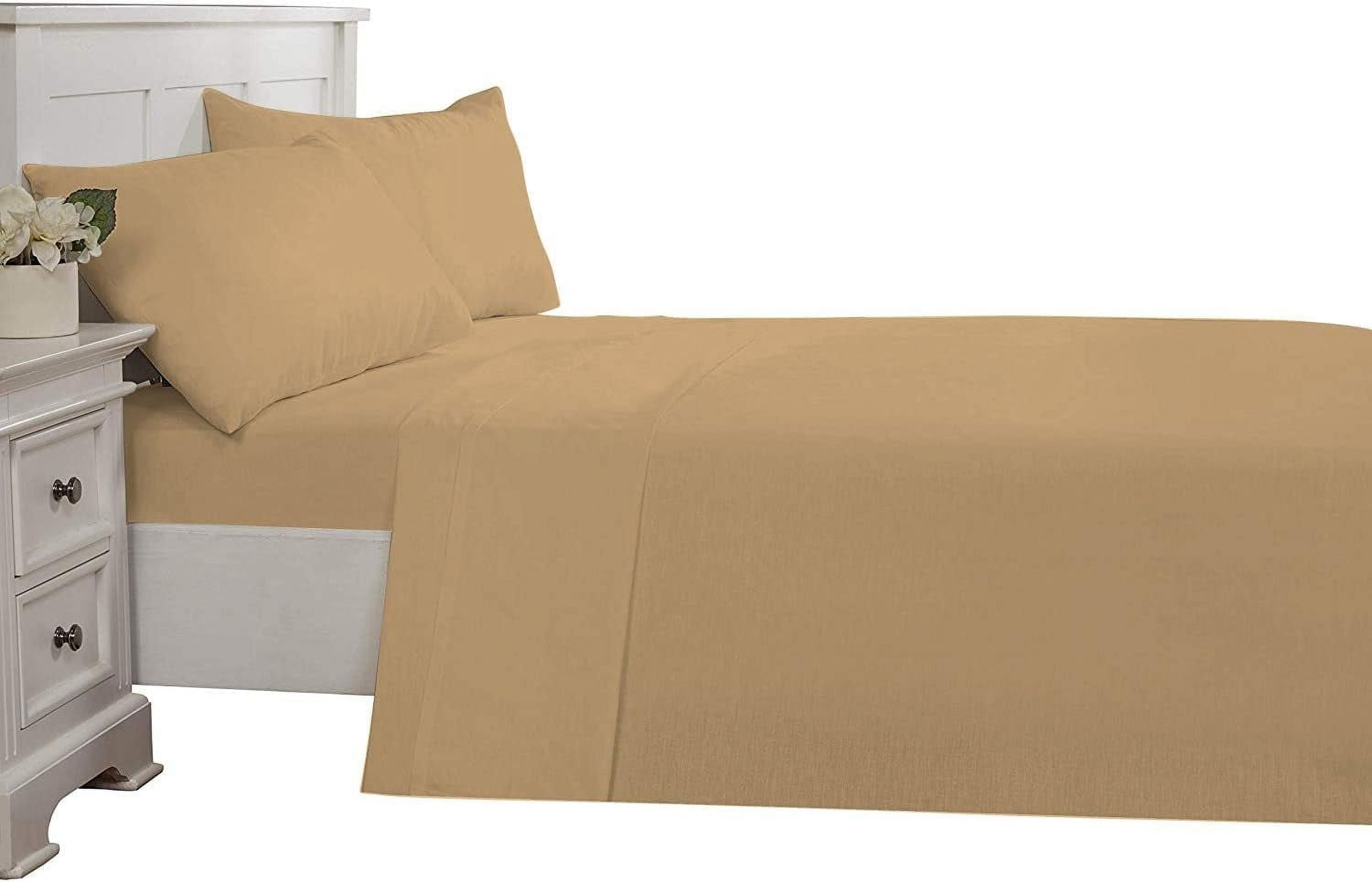 D.N.G. BEDDINGS 4 Piece Sheet Set with 15 Inch Deep Pocket 800 Thread ...