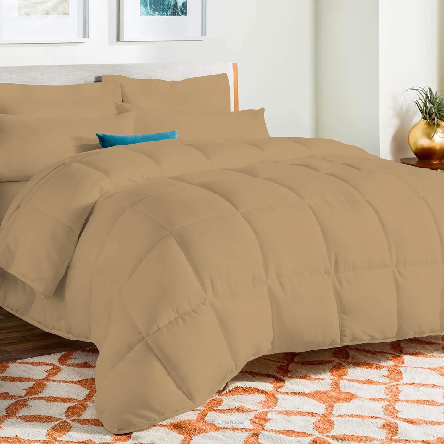 D.N.G. BEDDINGS Deluxe All Seasons King/Cal King Size 800 Thread Count ...