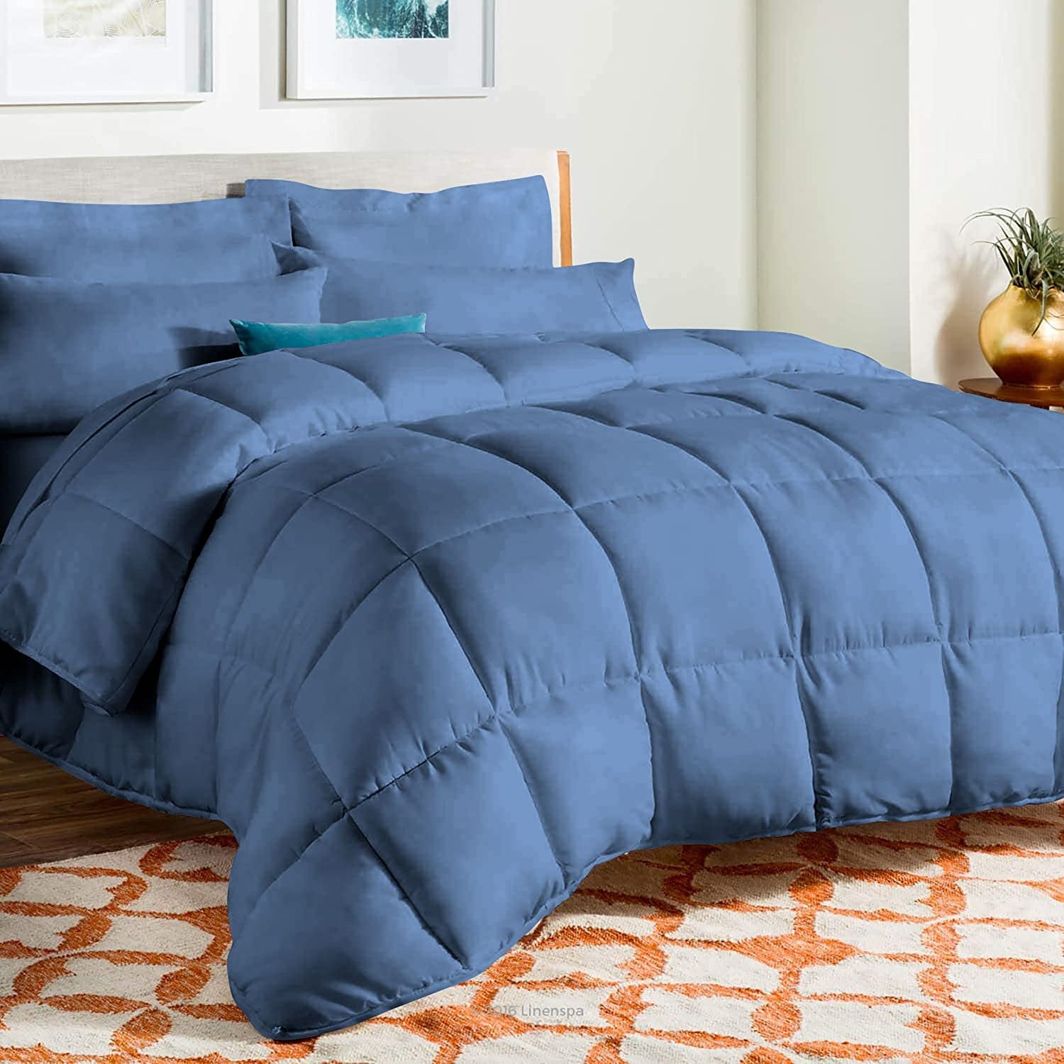 D.N.G. BEDDINGS Deluxe All Seasons Twin/Twin XL Size 800 Thread Count ...