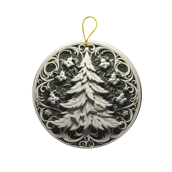 D Nativity Ornaments Sublimation Christmas Decor Christ Baby Mary Gift ...