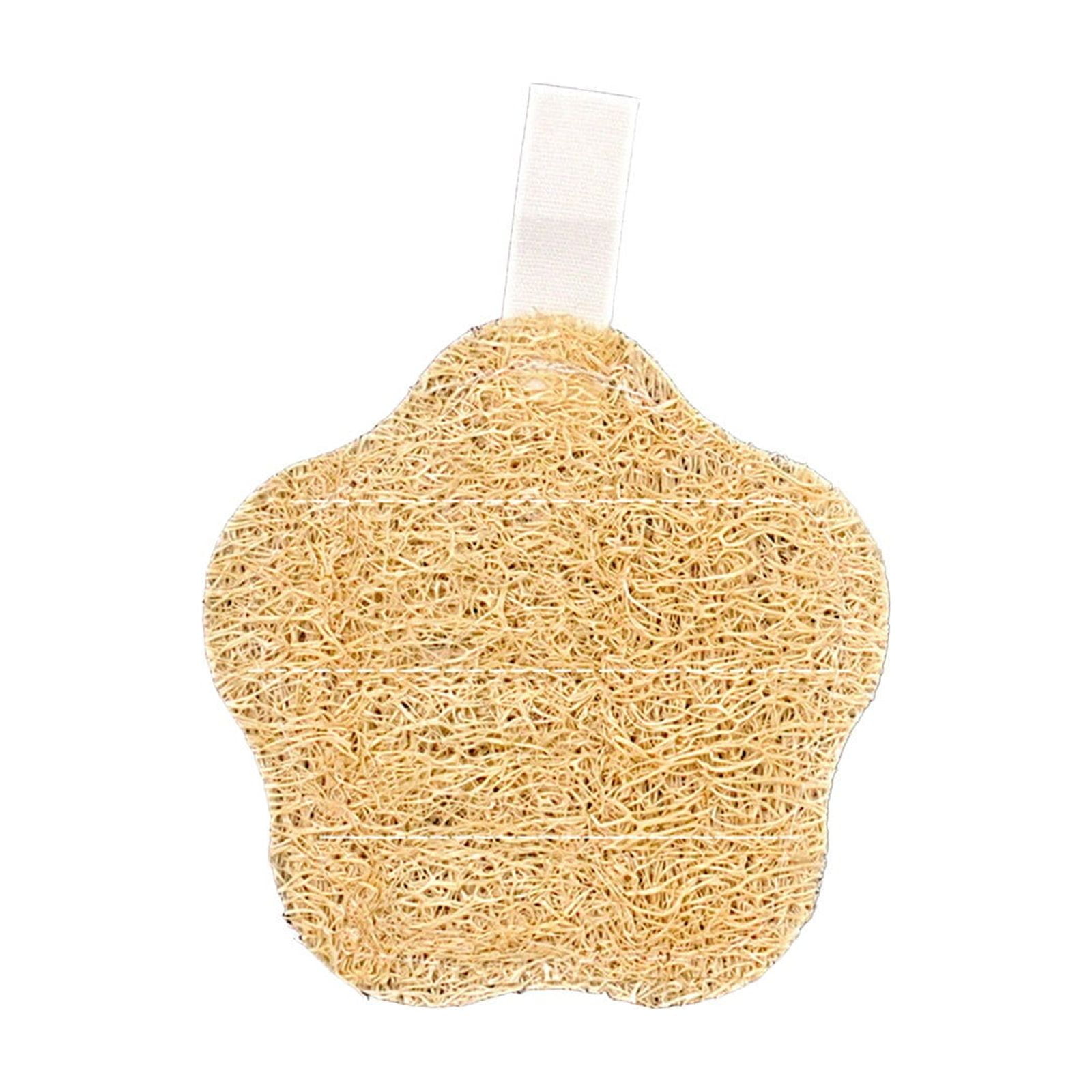 D Natural Loofah Dish Scrubber Double Sided, Yellow Color, Gentle On ...