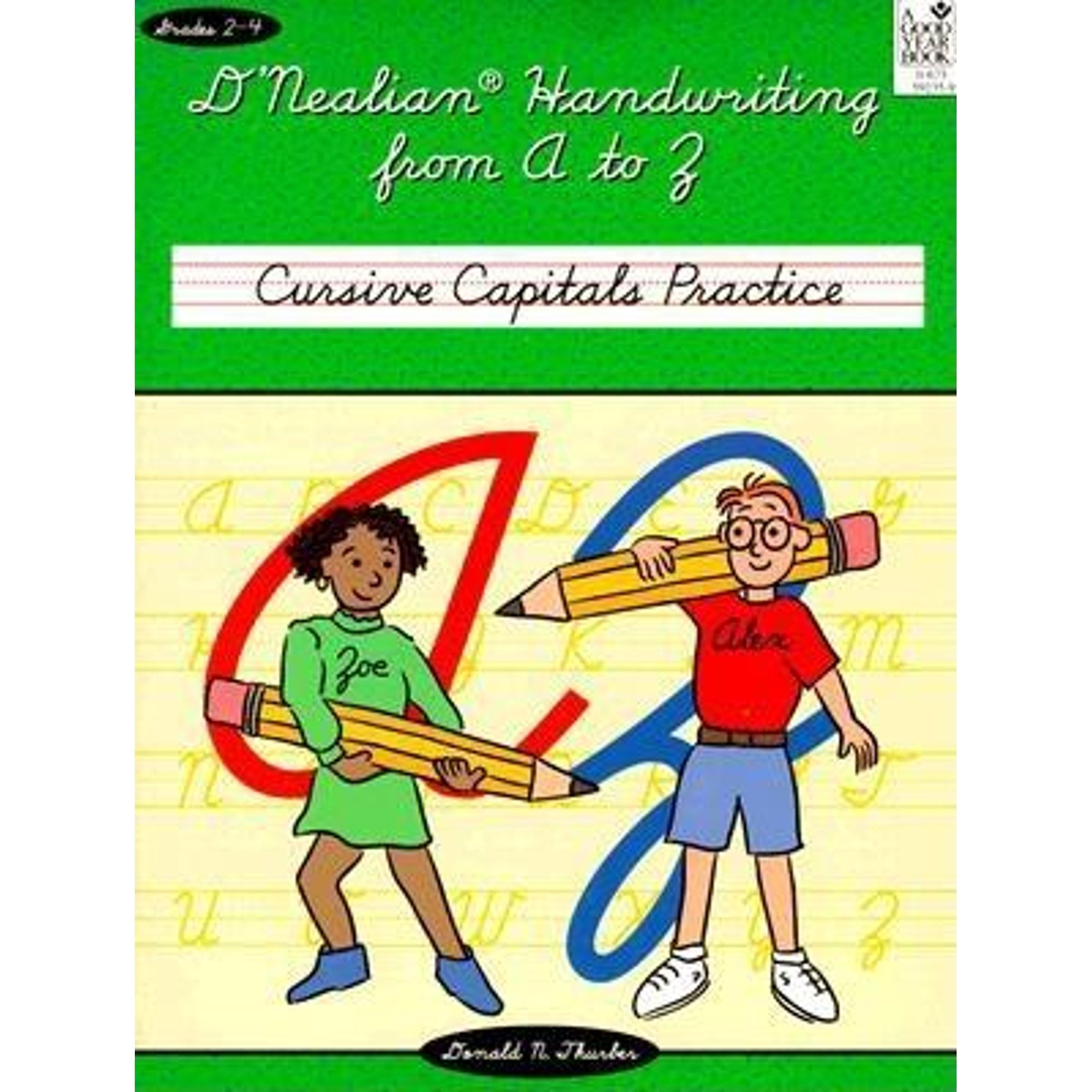 D'Nealian Handwriting from A to Z: Cursive Capitals Practice (Paperback ...