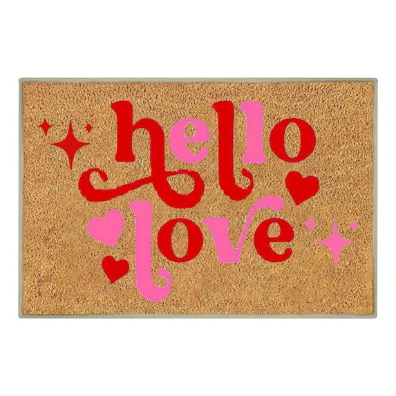 D Non-Slip Door Mat 40X60 Cm Valentines Theme Polyester Fabric For ...
